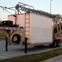 China Mobile Truck Mounted Telescopic Galvanized Steel 15 20 25 30M 5G 4G Wifi Communication Tower on Wheels for sale