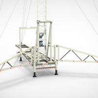 China Mobile Truck Mounted Telescopic Galvanized Steel 15 20 25 30M 5G 4G Wifi Communication Tower on Wheels for sale