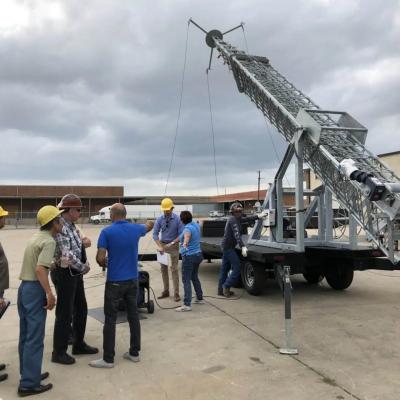 China Outdoor Telescopic Galvanized Steel 15 20 30M 5G 4G Wifi Emergency Signal Booster Communication Tower for sale