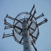 China Monopole Tower self supporting telecom tower with steel grades Q235B Q235C Q235D and Q355B Q355C Q355D meeting EN 10025 standards for sale