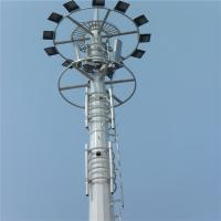 China Monopole Tower steel telecom tower designed according to GB T 700 and GB T 1591 standards ensuring and structural integrity for telecom for sale