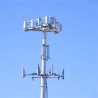 China Monopole Tower steel telecom tower designed according to GB T 700 and GB T 1591 standards ensuring and structural integrity for telecom for sale