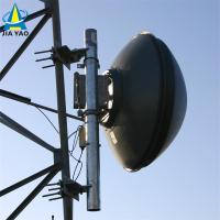 China 3 Legged Angular Steel Tower Triangular Wireless Communication Tower with Multiple Operating Platforms and Lightning Rod for Safety for sale