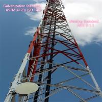 China 3 Legged Angular Steel Tower Triangular Wireless Communication Tower with ANSI TIA 222 Design Code and High Tensile Steel Materials for sale