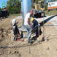 China Monopole Tower telecom featuring solid shaft design and surface treatment options including hot dip galvanizing and painting for sale