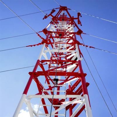 China 20m-100m Cold-Resistant Reinforced Guyed Wire Tower for Alpine Low Temperature Area Communication for sale