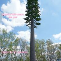 China 12 18 24M Community Bionic  Tree Camouflaged Galvanized Outdoor 5G 4G Microwave Communication Mast for sale