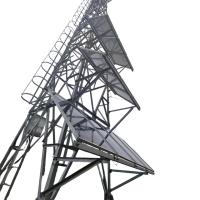 China Off Grid Solar Panel Antenna Tower Galvanized Steel 15 25 35M 5G 4G Wifi Remote Area Telecom Tower for sale
