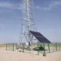 China Remote Area Solar Panel Antenna Tower Hot Dip Galvanized 18 28 38M 5G 4G Wifi Telecom Tower for sale