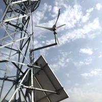 China Solar Energy Antenna Tower With Energy Storage Self Supporting Galvanized 20 30 40M 4G 5G Mast for sale