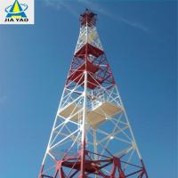 China Solar Powered Antenna Tower With Battery Backup Galvanized Steel 22 32 42M 4G 5G Telecom Mast for sale