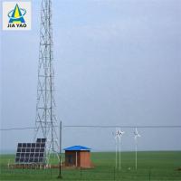 China Solar Powered Antenna Tower With Battery Backup Galvanized Steel 22 32 42M 4G 5G Telecom Mast for sale