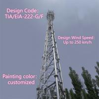 China 18 26 34M 3 Leg Tubular Steel Galvanized Low Maintenance Outdoor  5G 4G Wifi Durable Communication Tower for sale
