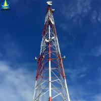 China 17 27 37M 3 Leg Tubular Galvanized Steel Multi Band Outdoor 5G 4G Microwave Tv Signal Communication Mast for sale