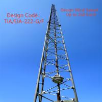 China 19 29 39M Multi Signal 3 Legged Tubular Galvanized Steel Self Supporting Outdoor 5G 4G Microwave Radio Mast for sale
