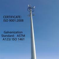 China 11 17 23M Space Efficient Monopole Tubular Galvanized Steel Outdoor 5G 4G Wifi Compact Communication Tower for sale