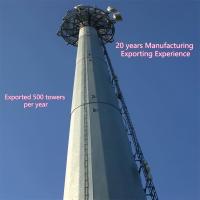 China 11 17 23M Space Efficient Monopole Tubular Galvanized Steel Outdoor 5G 4G Wifi Compact Communication Tower for sale