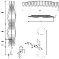 China Bionic Tree Tower artificial with ANSI TIA 222 G H F and EN 1991 1 4 EN 1993 3 1 design codes for infrastructure for sale