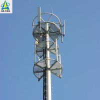 China 16 24 32M Monopole Communication Steel Tower Wind Resistant for 5G Urban Base Station for sale