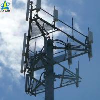 China 16 24 32M Monopole Communication Steel Tower Wind Resistant for 5G Urban Base Station for sale