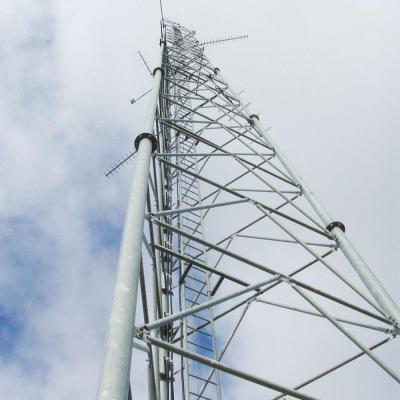 China Robust 3 Legged Tubular Steel Tower Suitable for 4G 5G Microwave and Security Systems with High Tensile Steel Construction for sale