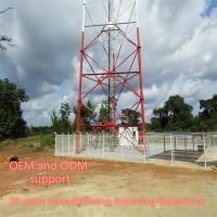 China Robust 3 Legged Tubular Steel Tower Suitable for 4G 5G Microwave and Security Systems with High Tensile Steel Construction for sale
