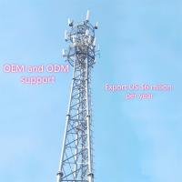 China Durable 3 Legged Tubular Steel Tower Galvanized Self Supporting Telecom Mast for Outdoor 5G 4G Microwave Applications for sale