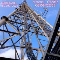 China Heavy Duty 3 Legged Tubular Steel Tower Galvanized Telecom Structure Designed for Long Life Outdoor 5G 4G Microwave1 for sale
