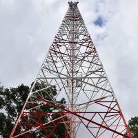 China IP66 Dust-Proof 3 Leg Angular Steel Communication Tower For Desert Arid Region for sale