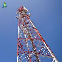 China IP65 Weatherproof 4 Leg Lattice Tower Wind Resistant For Outdoor 5G Base Station for sale
