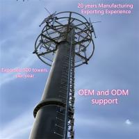 China 20M 30M IP68 Sealed Monopole Tower Corrosion Resistant For Coastal Saline Fog Area for sale