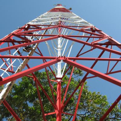 China 3 Leg Angular Customized Multi-Circuit Lattice Tower For Communication Transmission Telecom Dual Use for sale