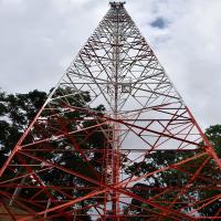 China 3 Leg Angular Low Maintenance Hot Dip Galvanized Telecommunication Tower 30 Year Service Life for sale