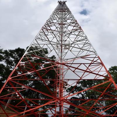 China 3 Leg Angular Low Maintenance Hot Dip Galvanized Telecommunication Tower 30 Year Service Life for sale