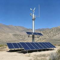 China 20M 30M Solar Panel Integrated Monopole Tower Energy Saving For Urban 5G Small Cell for sale