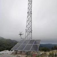 China 3 Leg Tubular Solar Powered Telecommunication Tower Off-Grid Hybrid Power For Remote Rural Area for sale