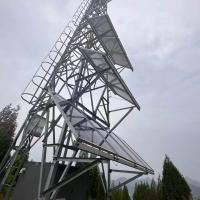 China 15 22 38M 4 Legged Angular Off-Grid Solar Lattice Telecom Tower with Galvanized Steel and Battery Backup for Emergency Communication for sale