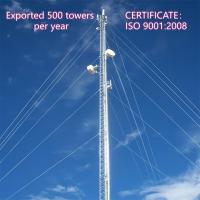 China Wireless Communication Galvanized Guyed Wire Tower Wind Resistant For 5G Signal Transmission for sale