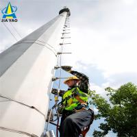 China 12 33M Offshore Marine Grade Steel Telecommunication Monopole Tower Salt Spray Resistant For Sea Platform for sale