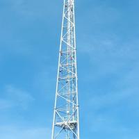 China 3 Leg Tubular Fire Resistant Steel Telecom Tower High Temperature Tolerant For Industrial Zone for sale