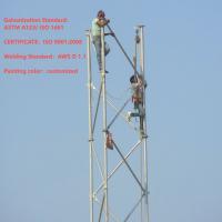 China 18M 42M 3 Leg Tubular Mountain Seismic Resistant Telecom Tower 9 Level Anti-Shock For High Altitude Area for sale
