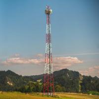 China 35M 55M 3 Leg Tubular Impact Resistant Lattice Tower For Way Railway Side Vibration Prone Environment for sale