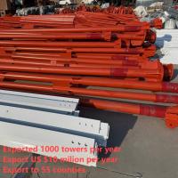 China 3 Legs Tube 9 Level Seismic Resistant Communication Tower for Earthquake Prone Mountain Region for sale