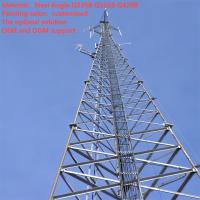 China 3 Legs Tube 9 Level Seismic Resistant Communication Tower for Earthquake Prone Mountain Region for sale