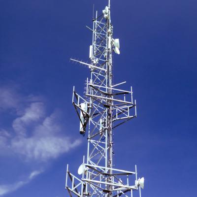 China 3 Legs Tube 9 Level Seismic Resistant Communication Tower for Earthquake Prone Mountain Region for sale