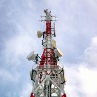 China 20 30 40 60 M Meter Hot Dip Galvanized 4 Legged Angle Steel Tower Multi Antenna For Urban 5G for sale