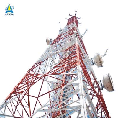 China 40M 80M Q355 Steel 4 Legged Telecom Tower Galvanized Wind Resistant For Coastal High Wind Zone for sale