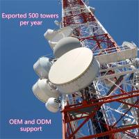 China Custom Height 4 Legged Angular Lattice Steel Tower For Commercial Complex 5G for sale