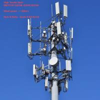 China 25M Weathering Steel Monopole Communication Tower For Microwave Signal Transmission for sale