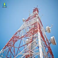 China 40M 42M 55M Cold Rolled Steel 4 Legged Telecom Tower For Data Center Backup Network for sale